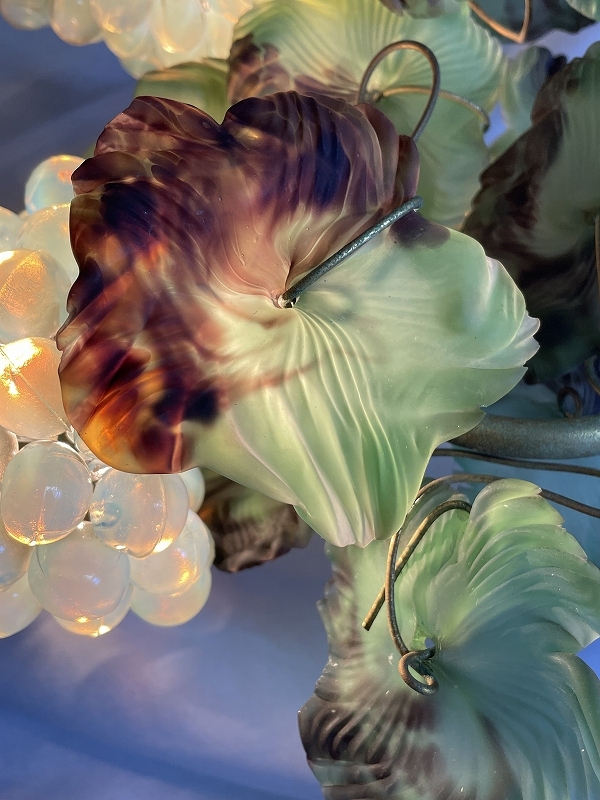 Yahoo!オークション - FK-5492 ヴィンテージ ベネチアングラス 葡萄ラ...