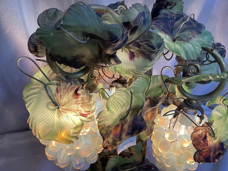 Yahoo!オークション - FK-5492 ヴィンテージ ベネチアングラス 葡萄ラ...