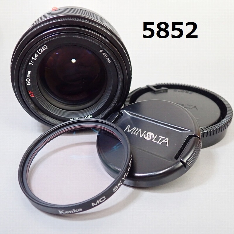Yahoo!オークション - FK-5852 MINOLTA AF50㎜ 1 1.4(22) AF動作OK 実...