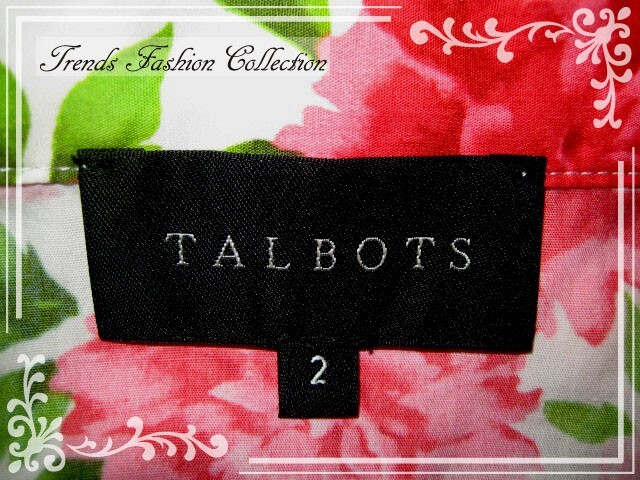 Yahoo!オークション - Talbotsタルボット フラワーモチーフ ワンピー...