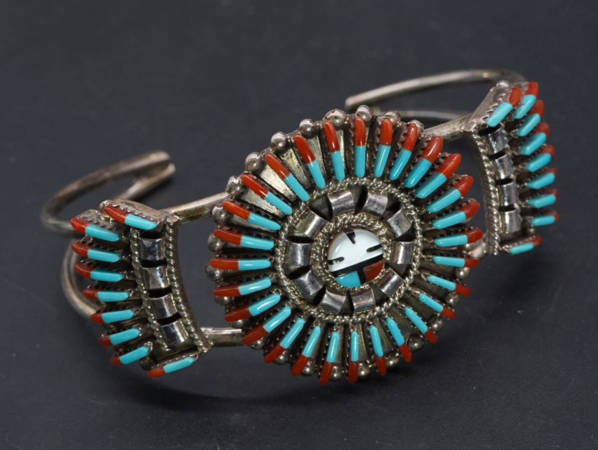 Yahoo!オークション - 【925】インディアンジュエリー ズニ族 ZUNI バ...