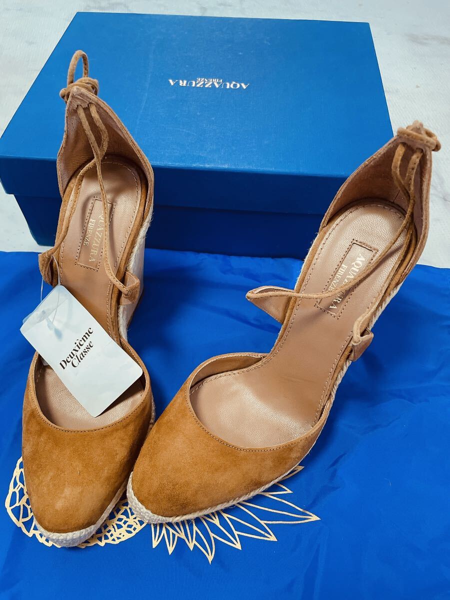 AQUAZZURA アクアズーラ 新品 ウェッジサンダル エスパドリーユ AQUAZZURA アクアズーラ 新品 ウェッジサンダル エスパドリーユ