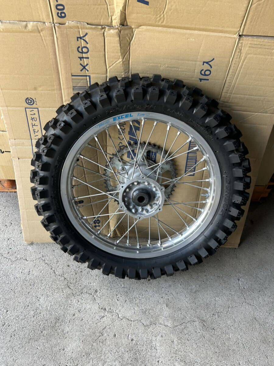 WR250F エクセルリム タカサゴ リアホイール 18X2.15 タイヤ スプロケ付き 120/90-18 CG16W YZ250F等(リア)｜売買されたオークション情報、yahooの商品 ...