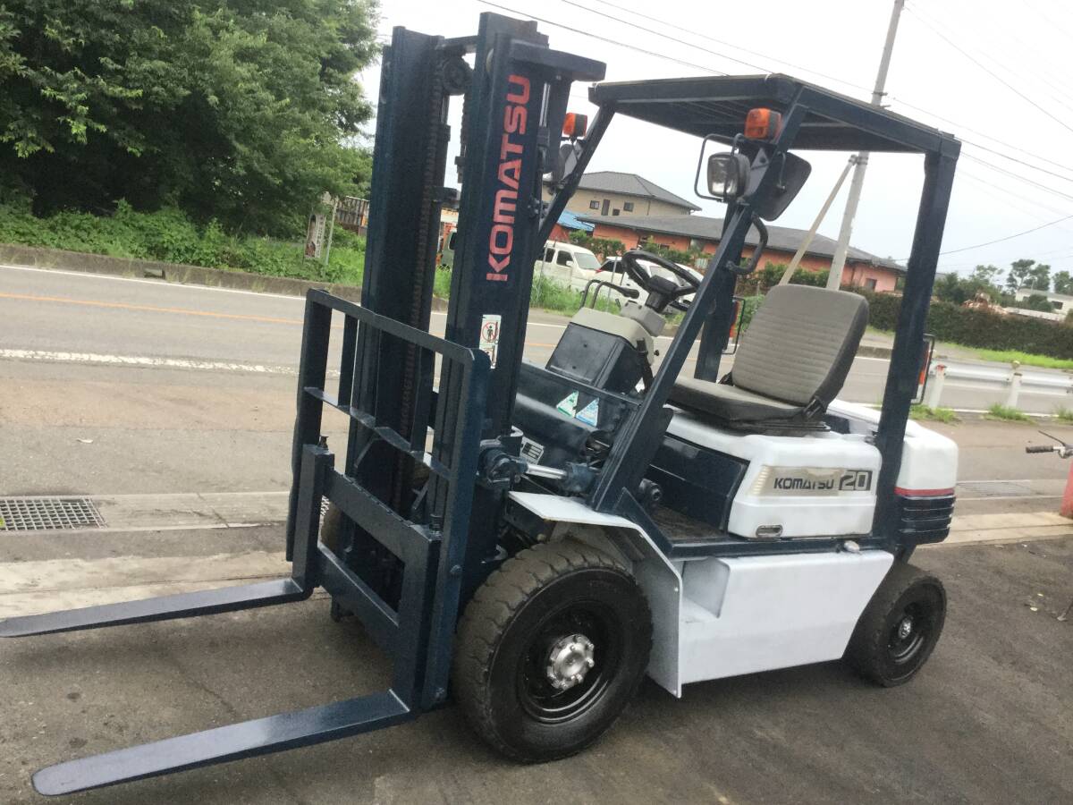 Yahoo!オークション - フォークリフト小松FG20－11 （2.0トン） 動作確...