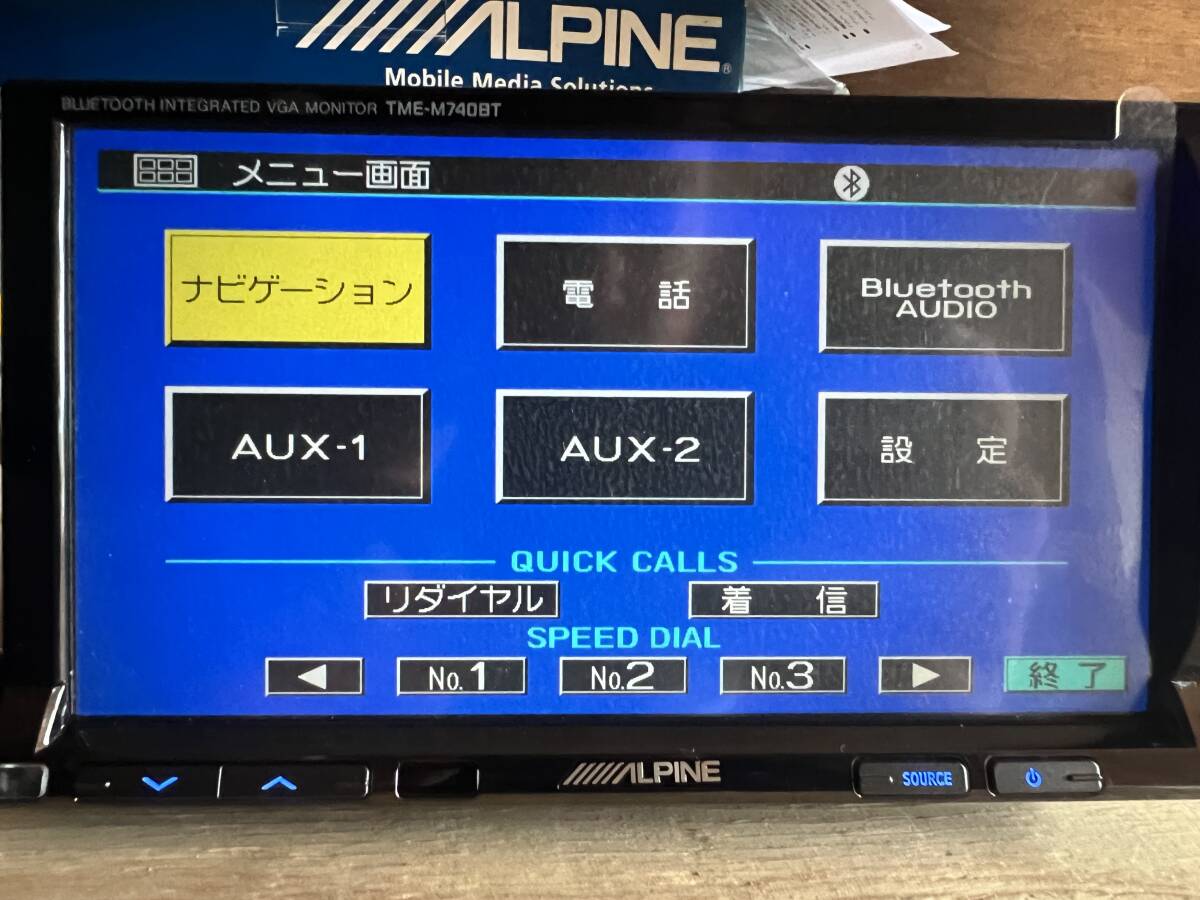 Yahoo!オークション - 240615 未使用 VGAモニター アルパイン TME-M740...