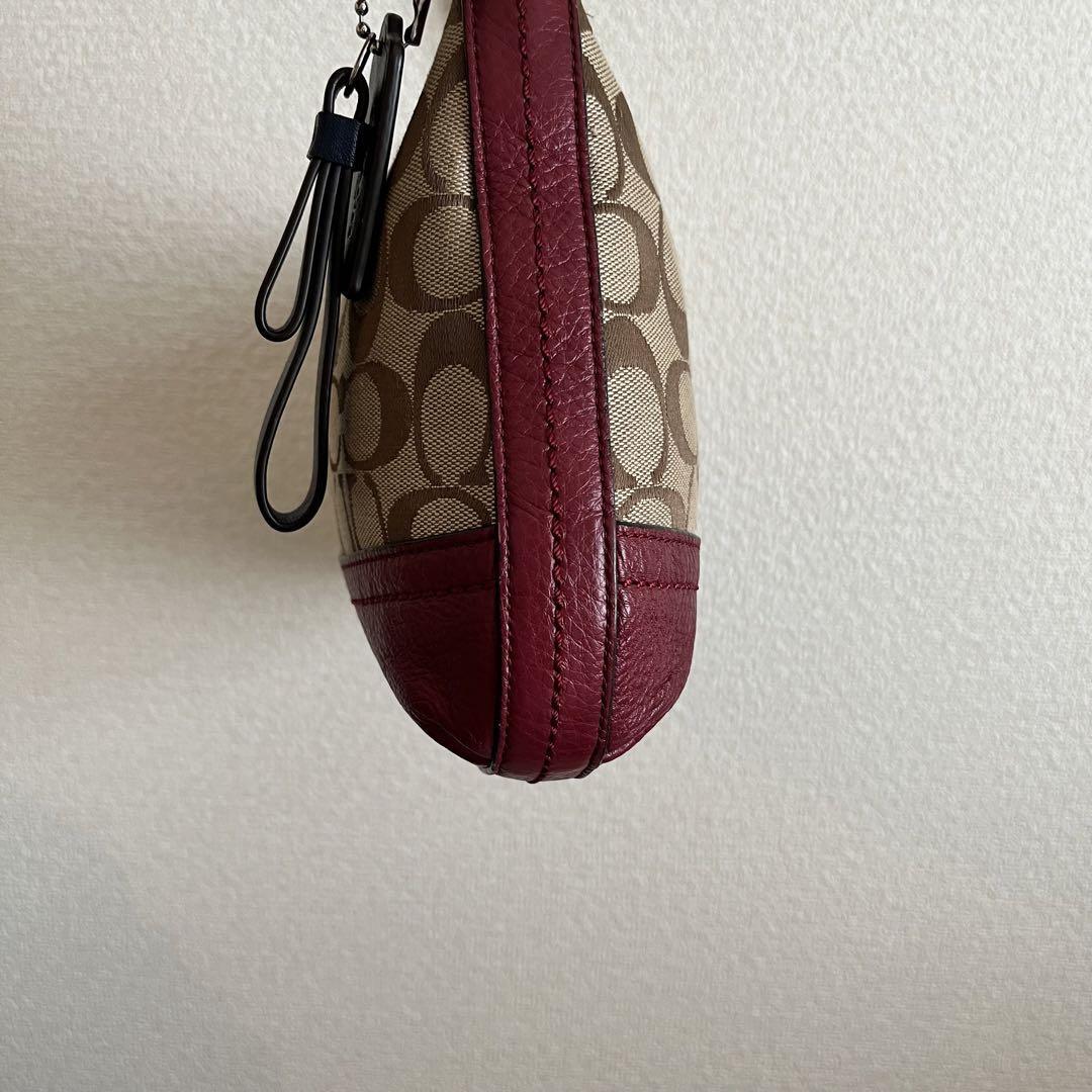 美品】COACH コーチ シグネチャー ショルダーバッグ 美品】COACH コーチ シグネチャー ショルダーバッグ