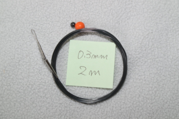 Yahoo!オークション - 中通しワイヤー インターライン 0.3mm 2m