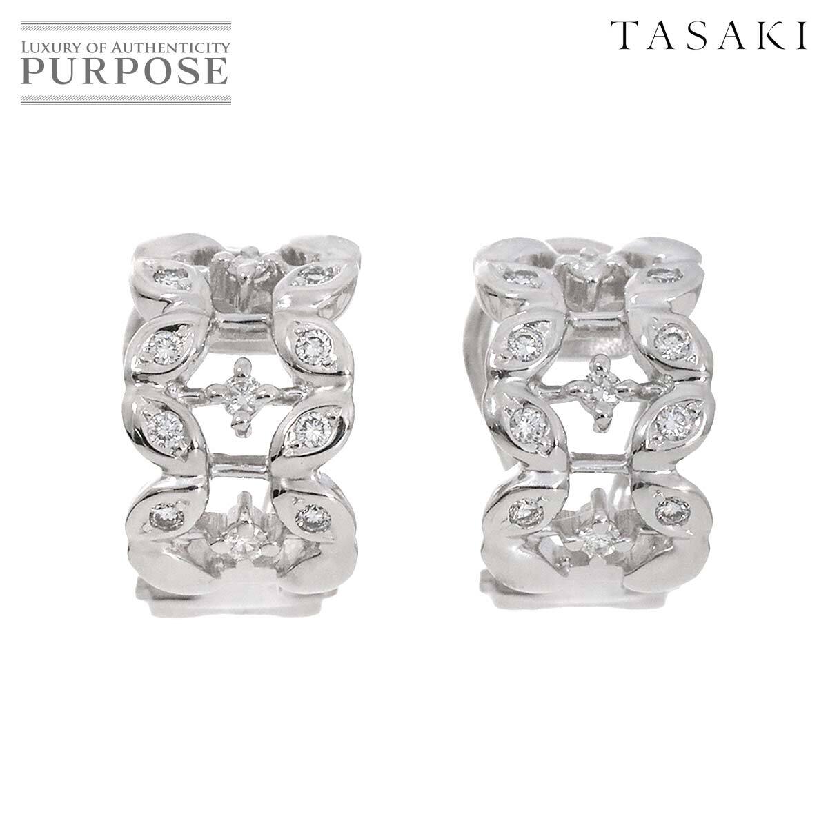 Yahoo!オークション - タサキ TASAKI ダイヤ 0.08/0.08ct イヤリング K...
