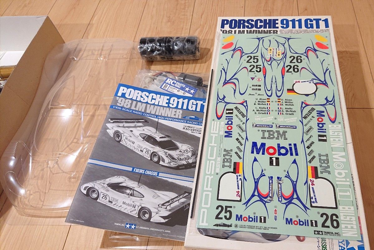 希少 絶版 タミヤ 1/10 RC ポルシェ 911 GT1 98 ルマン優勝車 希少 絶版 タミヤ 1/10 RC ポルシェ 911 GT1 98 ルマン優勝車