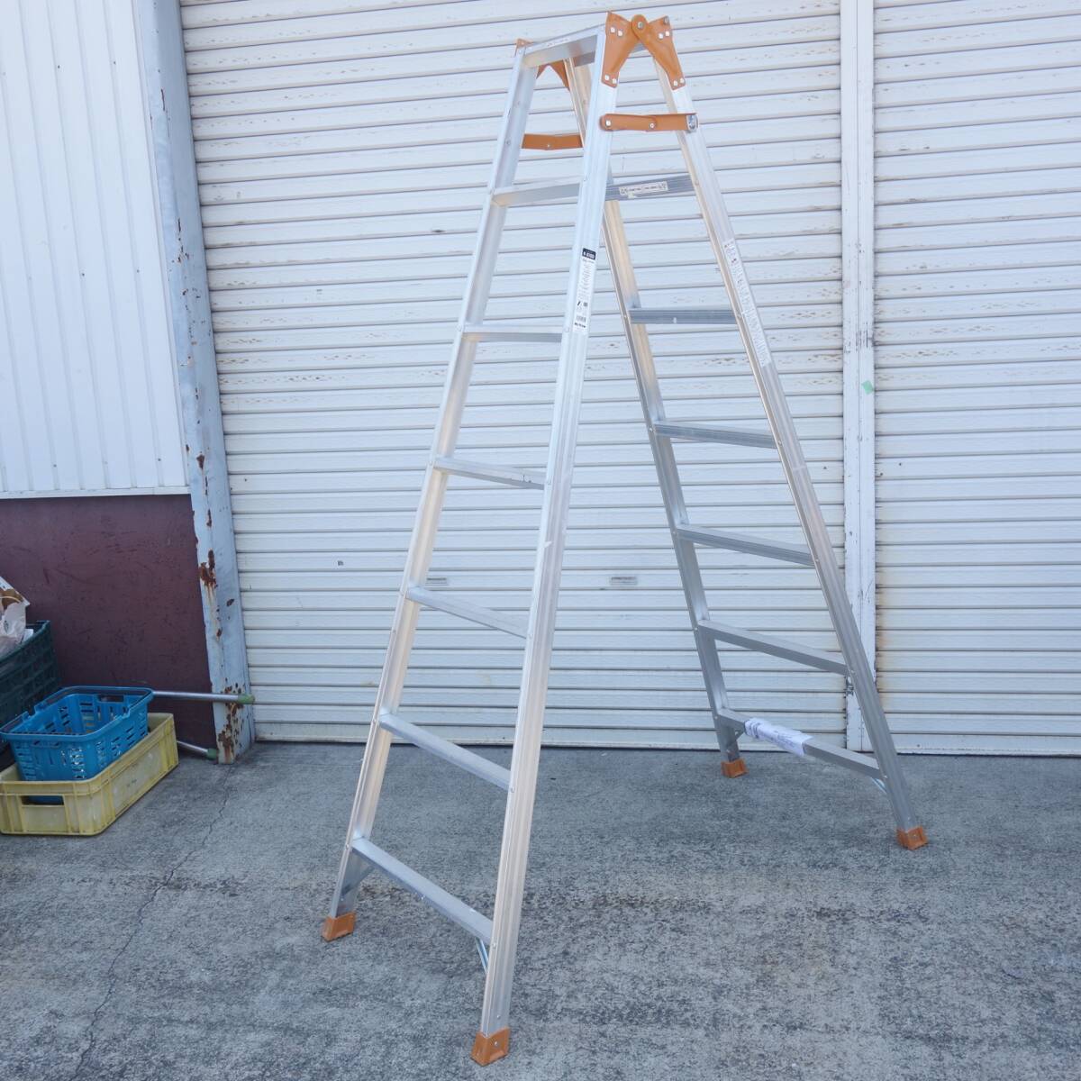 Yahoo!オークション - PICA 7尺 7段 アルミ はしご 兼用 脚立 K-210D ...