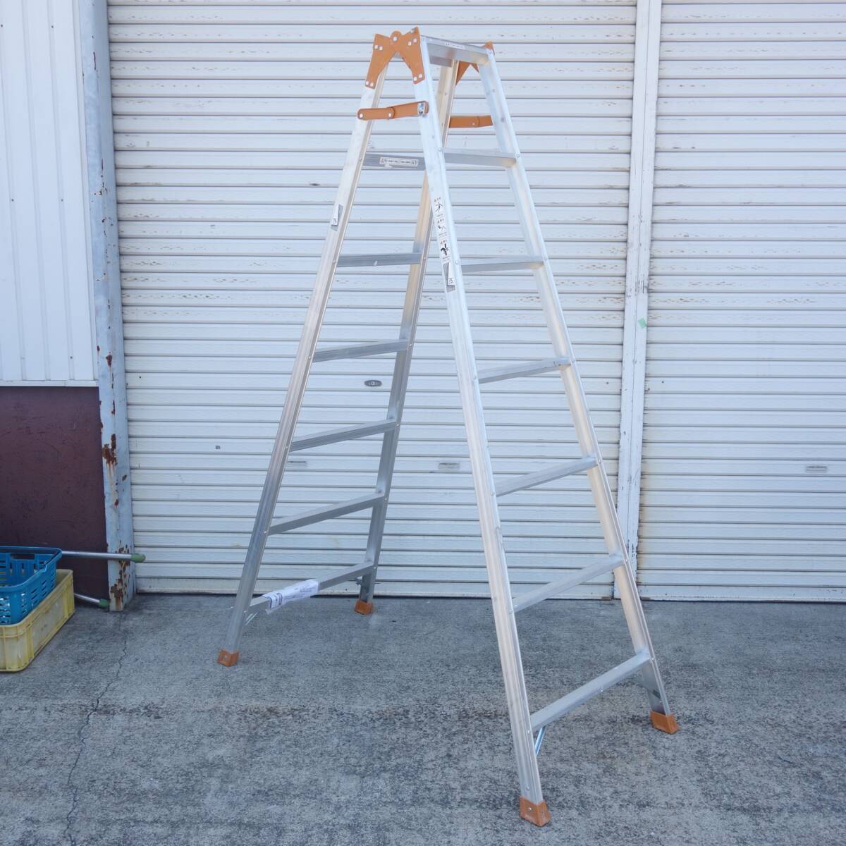 Yahoo!オークション - PICA 7尺 7段 アルミ はしご 兼用 脚立 K-210D ...