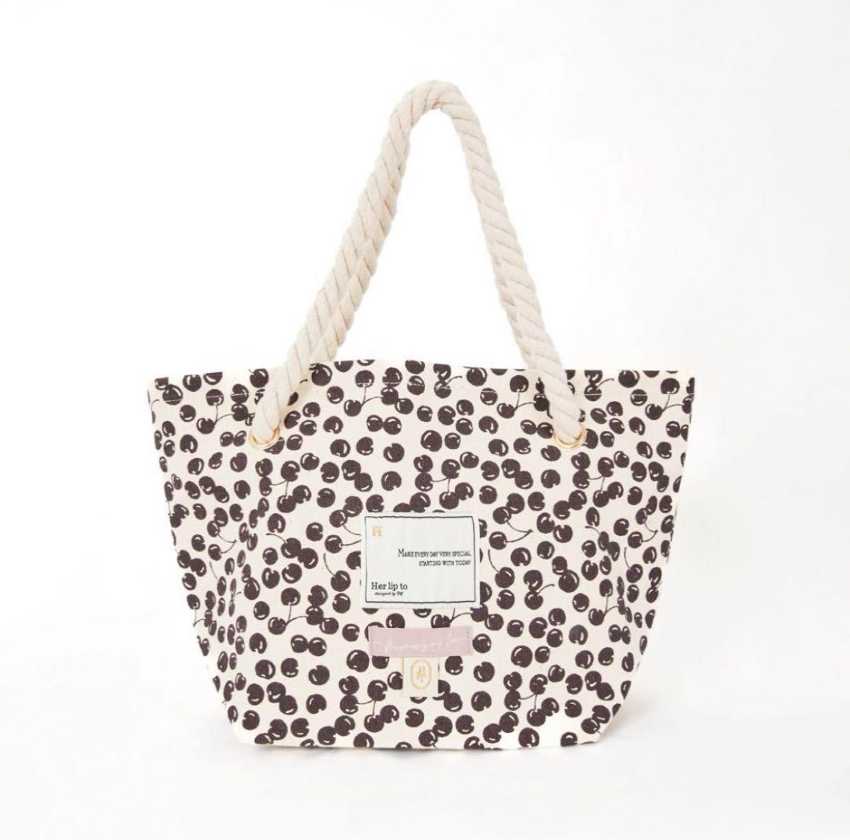 Herlipto HLT Cherry Tote Bag espresso トートバッグ チェリー Herlipto HLT Cherry Tote Bag espresso トートバッグ チェリー