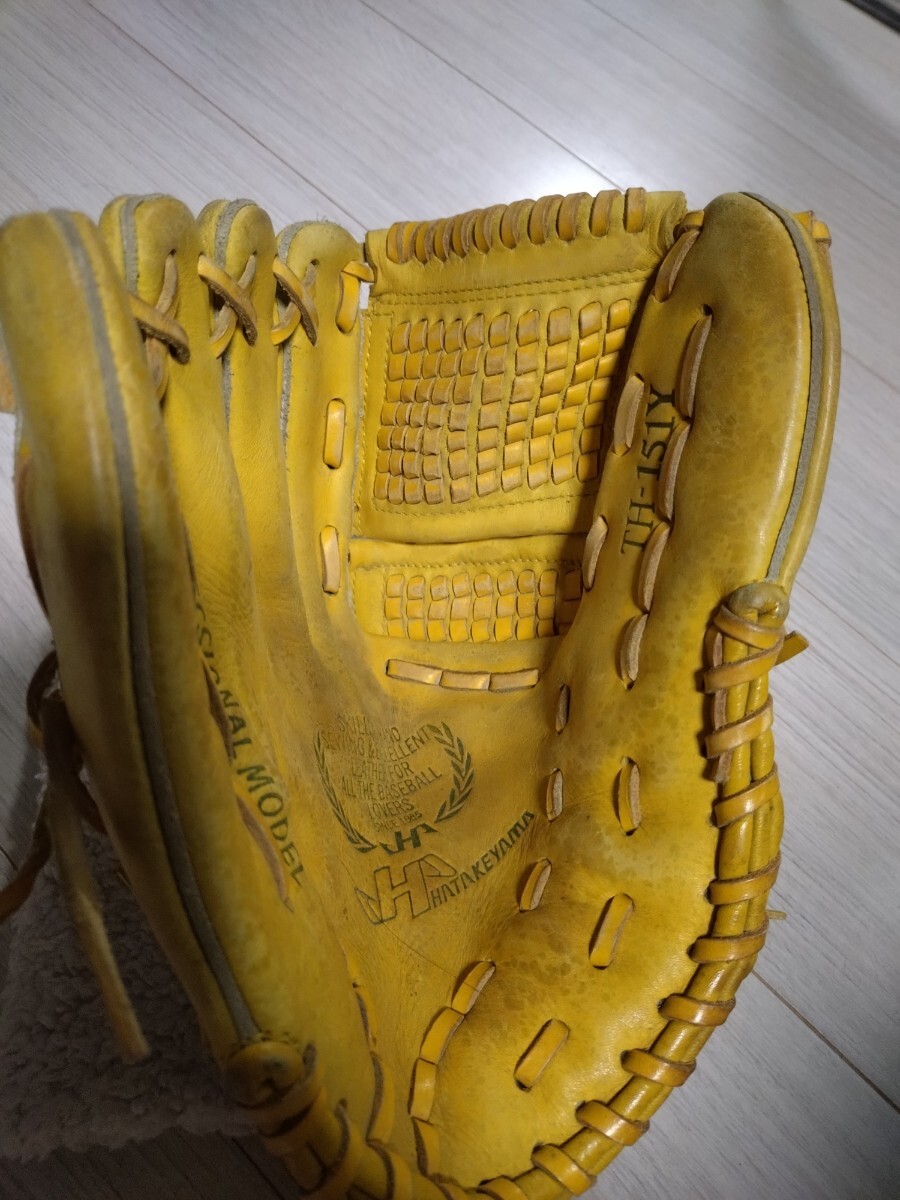 Yahoo!オークション - ハタケヤマ 軟式 投手用 左投げ TH-151Y グラブ ...