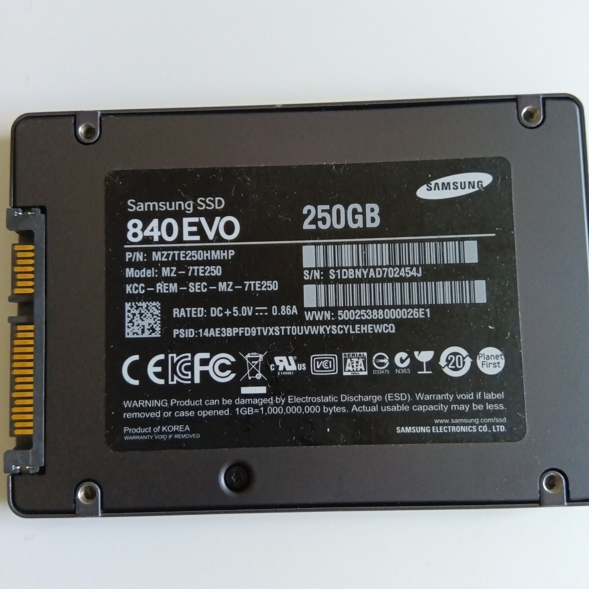 Yahoo!オークション - SAMSUNG SATA SSD 250GB 840EVO