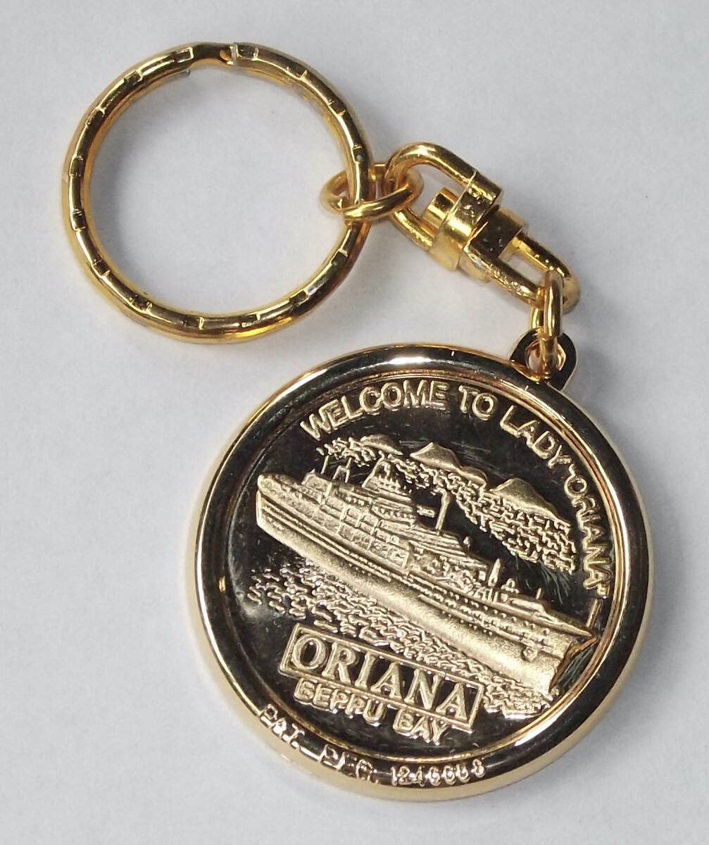 Yahoo!オークション - 古い メダル キーホルダー オリアナ号 ORIANA 客...