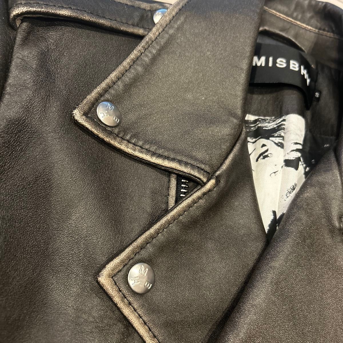 ミスビヘイブ misbhv ライダースジャケット ヴィンテージ加工 ミスビヘイブ misbhv ライダースジャケット ヴィンテージ加工