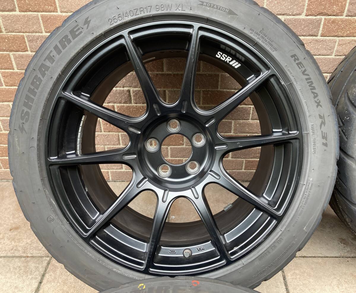 Yahoo!オークション - SSR GTX01 17×9J 5H PCD100 +38 SHIBATIRE R31 2...