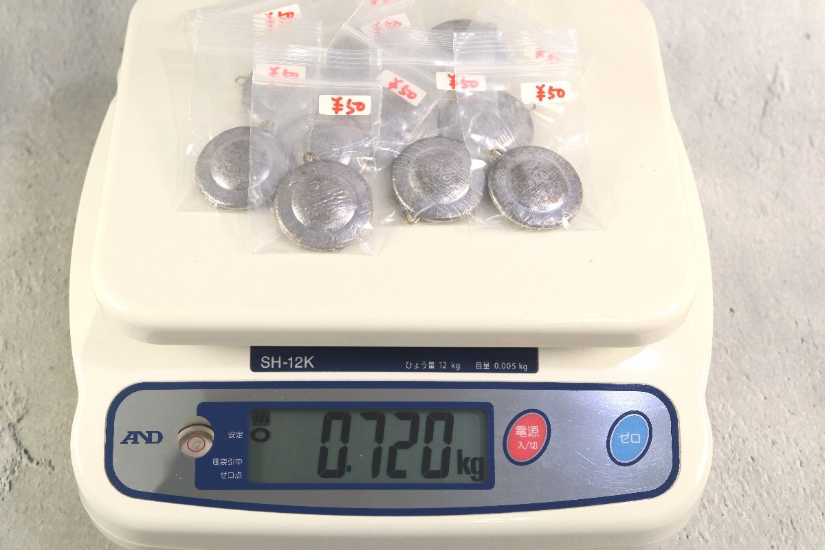 Yahoo!オークション - おまとめ 10個 セット 円盤オモリ おもり オモリ...