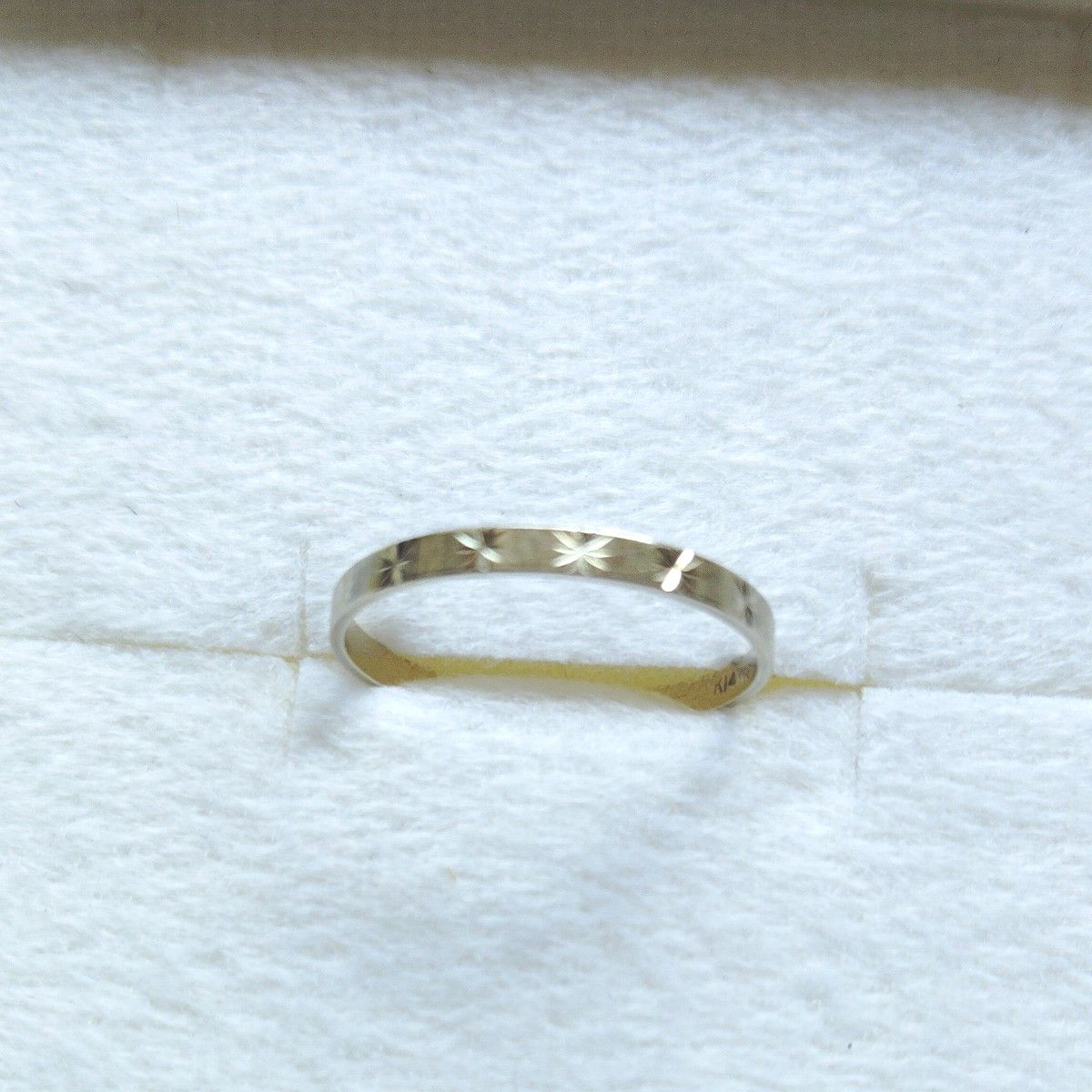 金 リング K14 刻印あり ホワイトゴールド 薬指 結婚指輪 金 金 リング K14 刻印あり ホワイトゴールド 薬指 結婚指輪 金