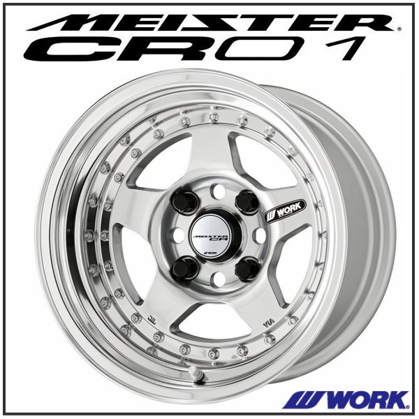 Yahoo!オークション - 【1本価格】WORK CR01 14×5.5J 4H-100 4H-114.3 ...