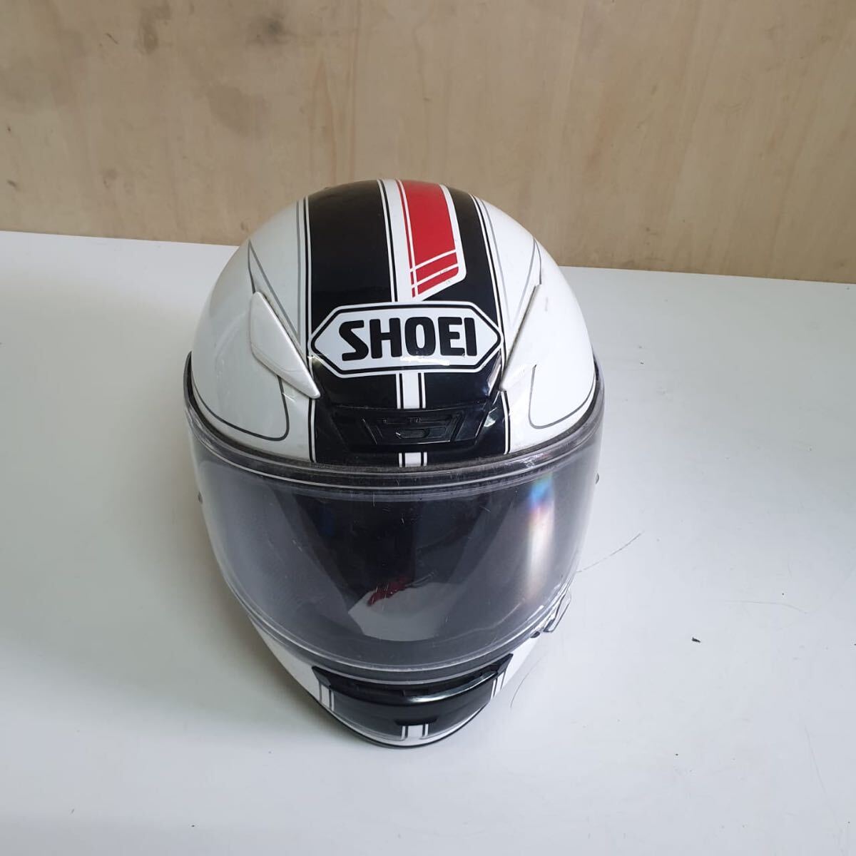 Yahoo!オークション - SHOEI Z-7 (WHITE/RED) Lサイズ中古品
