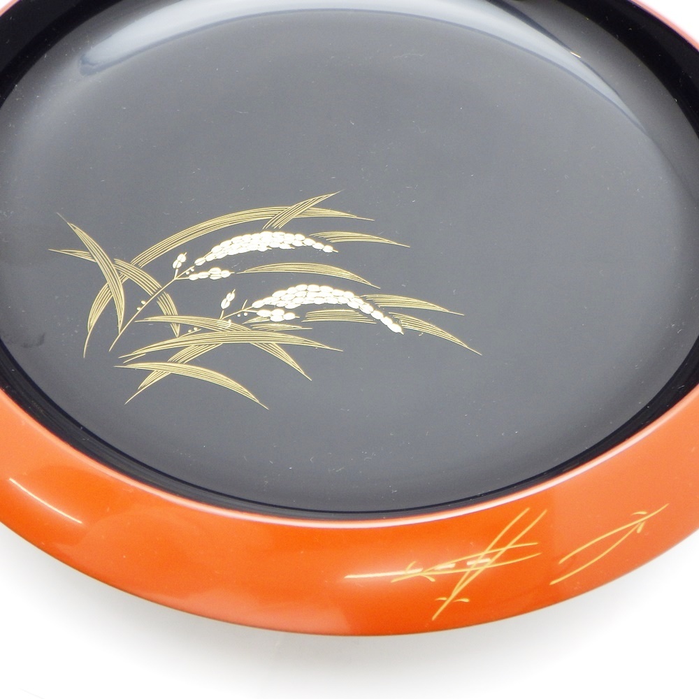 Yahoo!オークション - A24-1136【2点セット】輪島塗 田村 稲穂 松葉 菓...