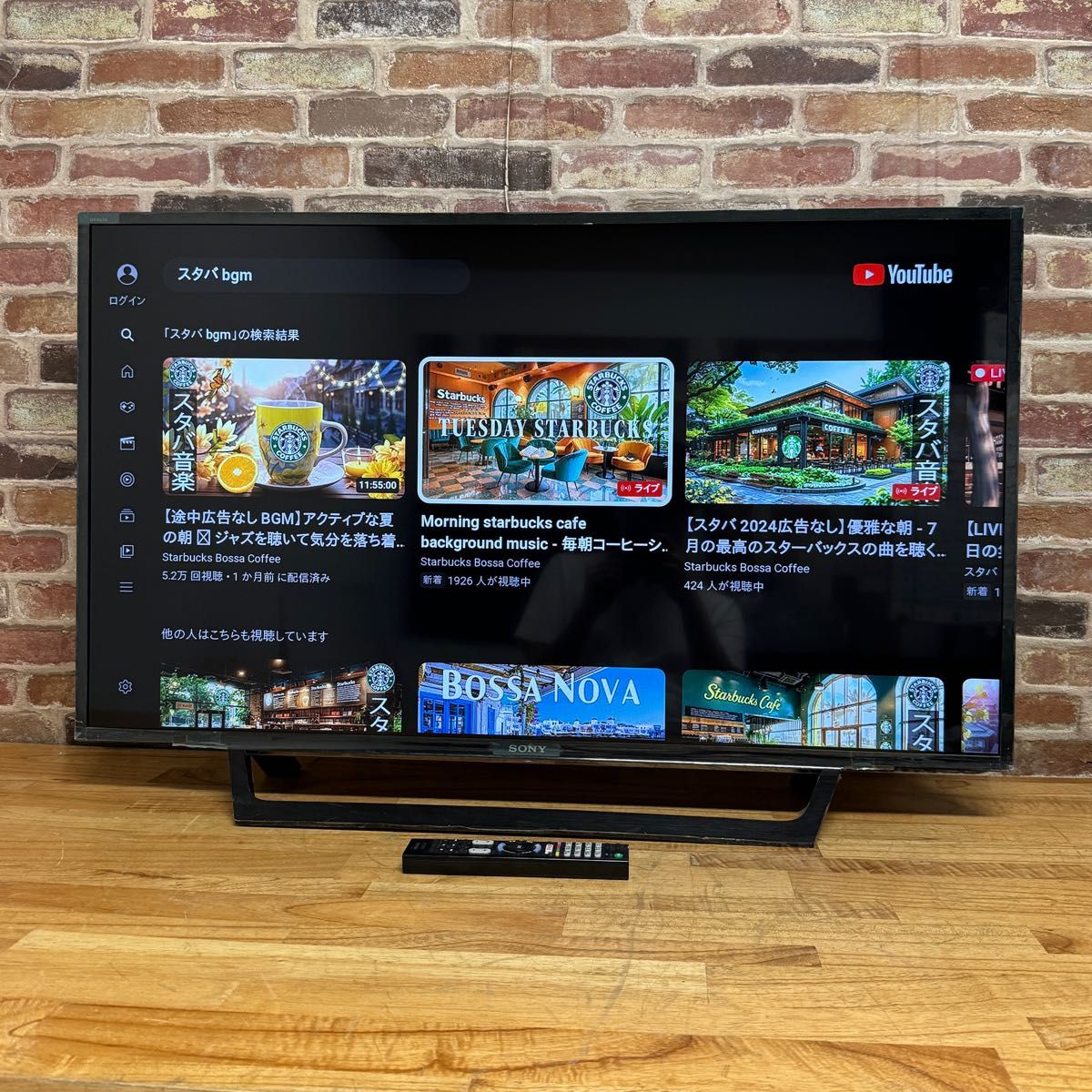SONY 43V型 液晶テレビ BRAVIA KJ-43W730E 動画アプリ○ SONY 43V型 液晶テレビ BRAVIA KJ-43W730E 動画アプリ○