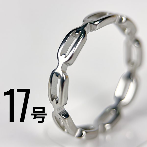 Yahoo!オークション - J090-1 ステンレス チェーンループリング シルバ...