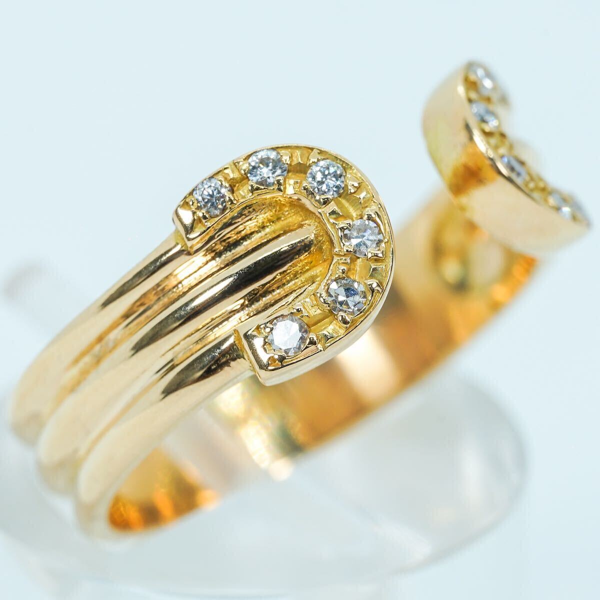 Yahoo!オークション - 1円スタ K18YG 4.0g ♯12 イエローゴールド ラウ...