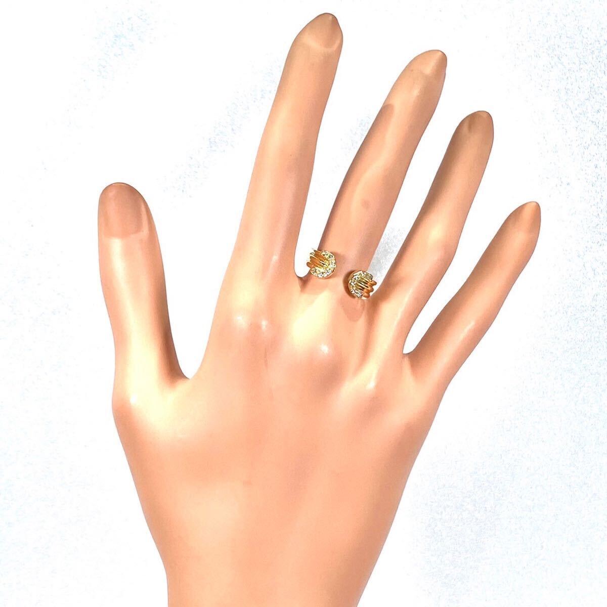 Yahoo!オークション - 1円スタ K18YG 4.0g ♯12 イエローゴールド ラウ...