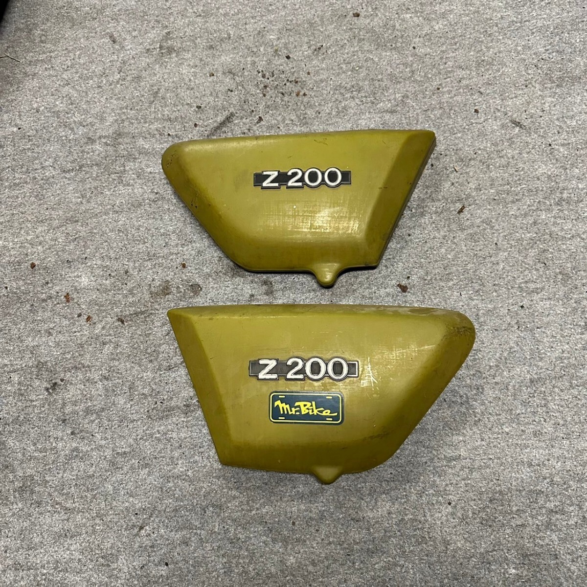 Yahoo!オークション - z200 さ サイドカバー カワサキ 左右セット 当時...
