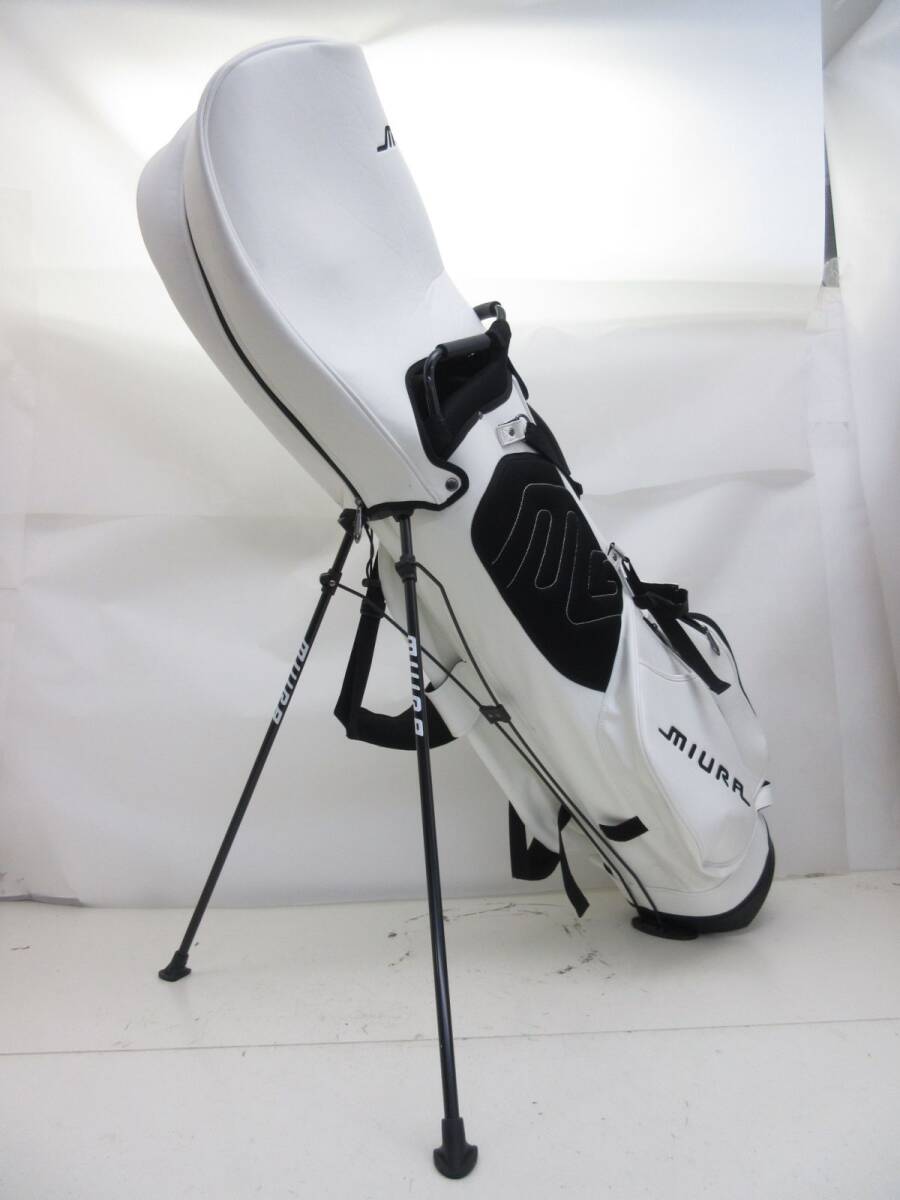 Yahoo!オークション - C091-S3-14726 miura ミウラ ゴルフバッグ キャ...