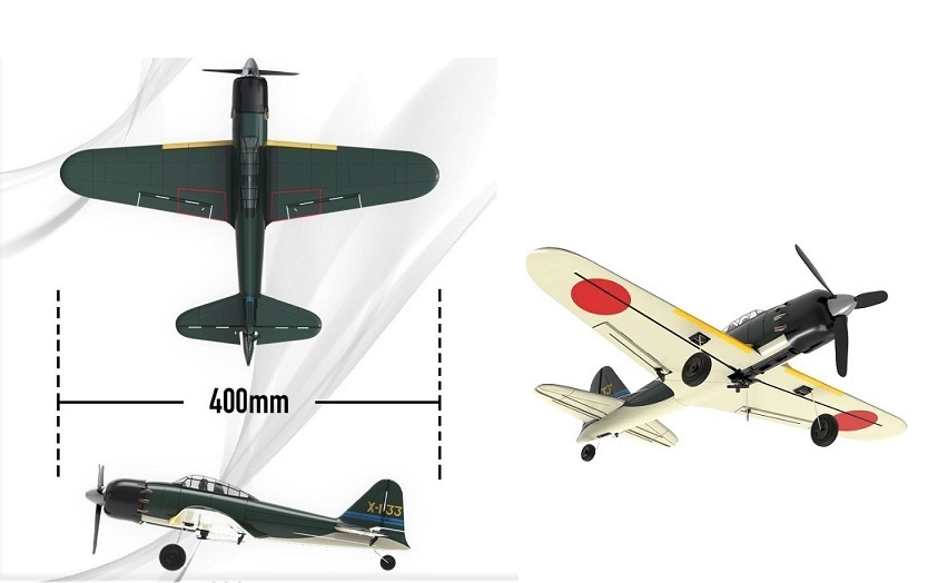 Yahoo!オークション - EPP製完成機 Volantex／A6M零戦 専用受信機付PN...
