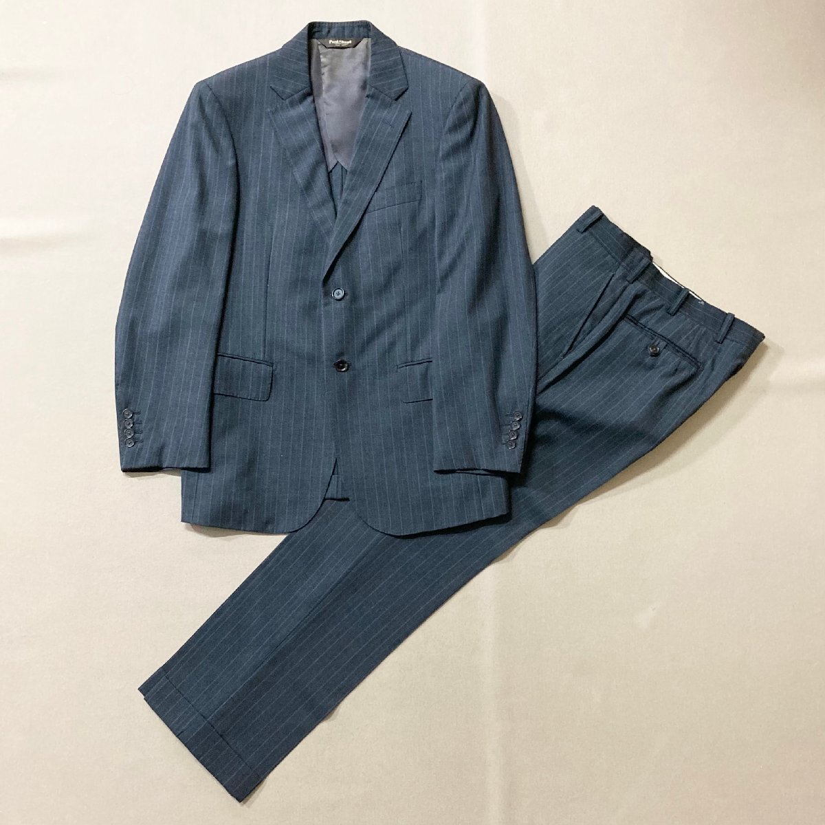 Paul Stuart ポール スチュアート スーツ セットアップ ジャケット パンツ ボトムス メンズ グレー系ストライプ 三陽商会 0.95kg(男性用)｜売買されたオークション情報 ...