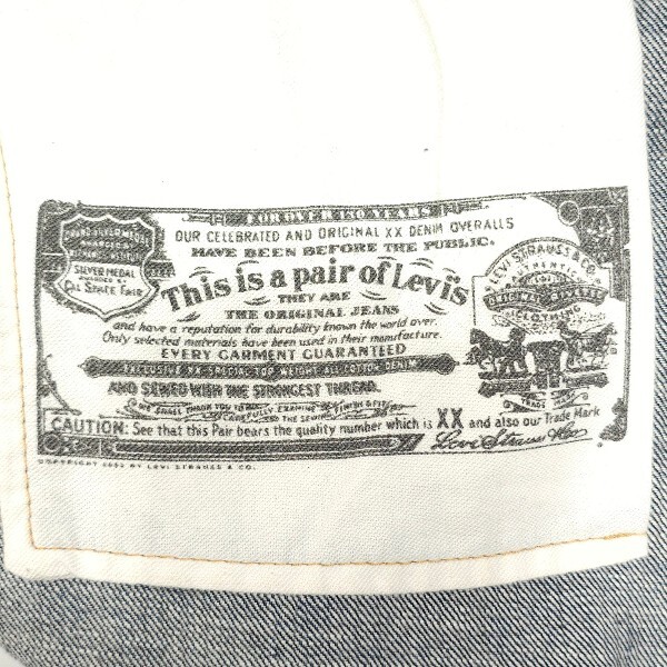 Levi'sリーバイス 501濃紺W29スモールeジーパン金糸脇割 Levi'sリーバイス 501濃紺W29スモールeジーパン金糸脇割