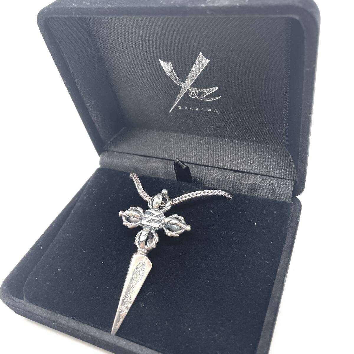 Yahoo!オークション - 矢沢永吉 Yaz SILVER 925 約22.0g クロス ネック...