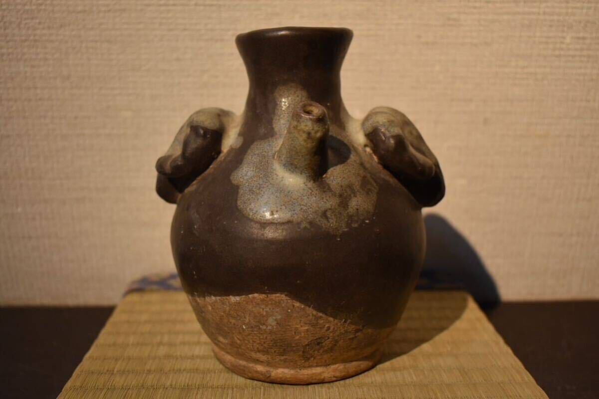 Yahoo!オークション - 【GE】E766【コレクター所蔵品】時代 黒釉瓶/中...