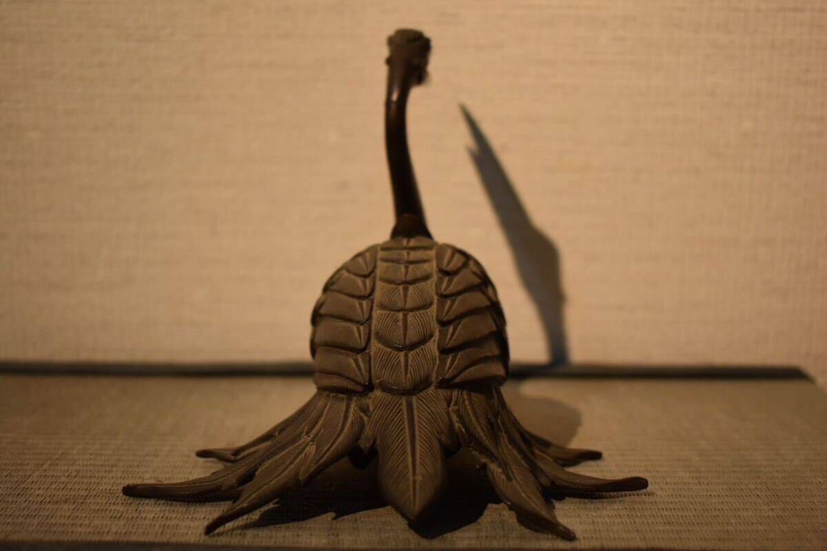 Yahoo!オークション - 【GE】E764【コレクター所蔵品】時代 古銅鶴置物...