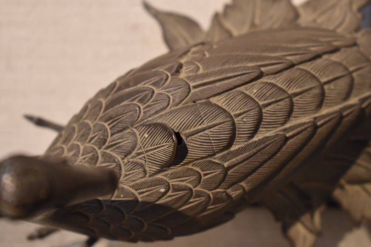 Yahoo!オークション - 【GE】E764【コレクター所蔵品】時代 古銅鶴置物...