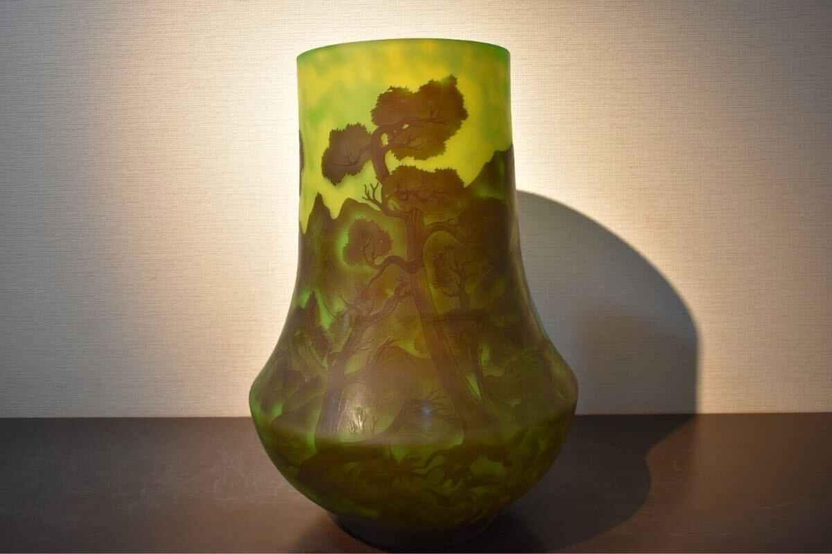 Yahoo!オークション - 【GE】R824【コレクター所蔵品】時代 ガラス花瓶...