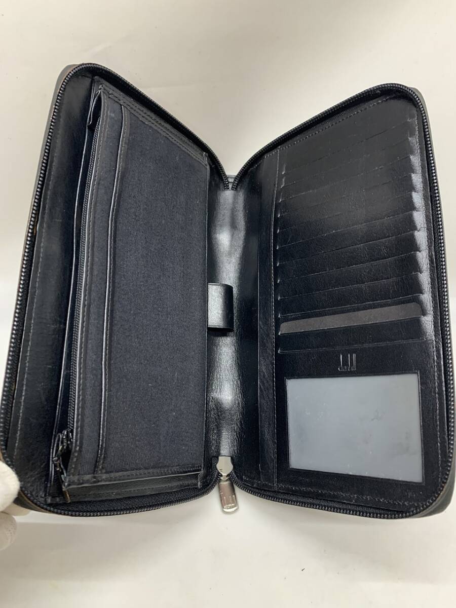 dunhill トラベルケース グレー色系 長財布 オーガナイザー 持ち dunhill トラベルケース グレー色系 長財布 オーガナイザー 持ち