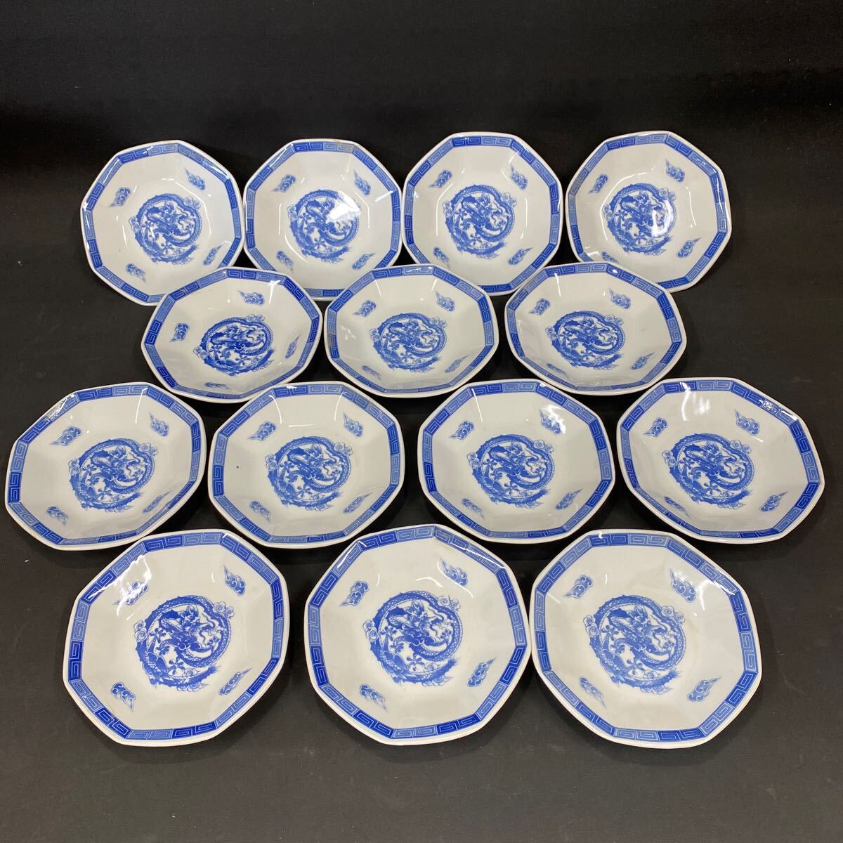 Yahoo!オークション - N 3973 [ 龍 中華皿 14点まとめて ] チャーハン...