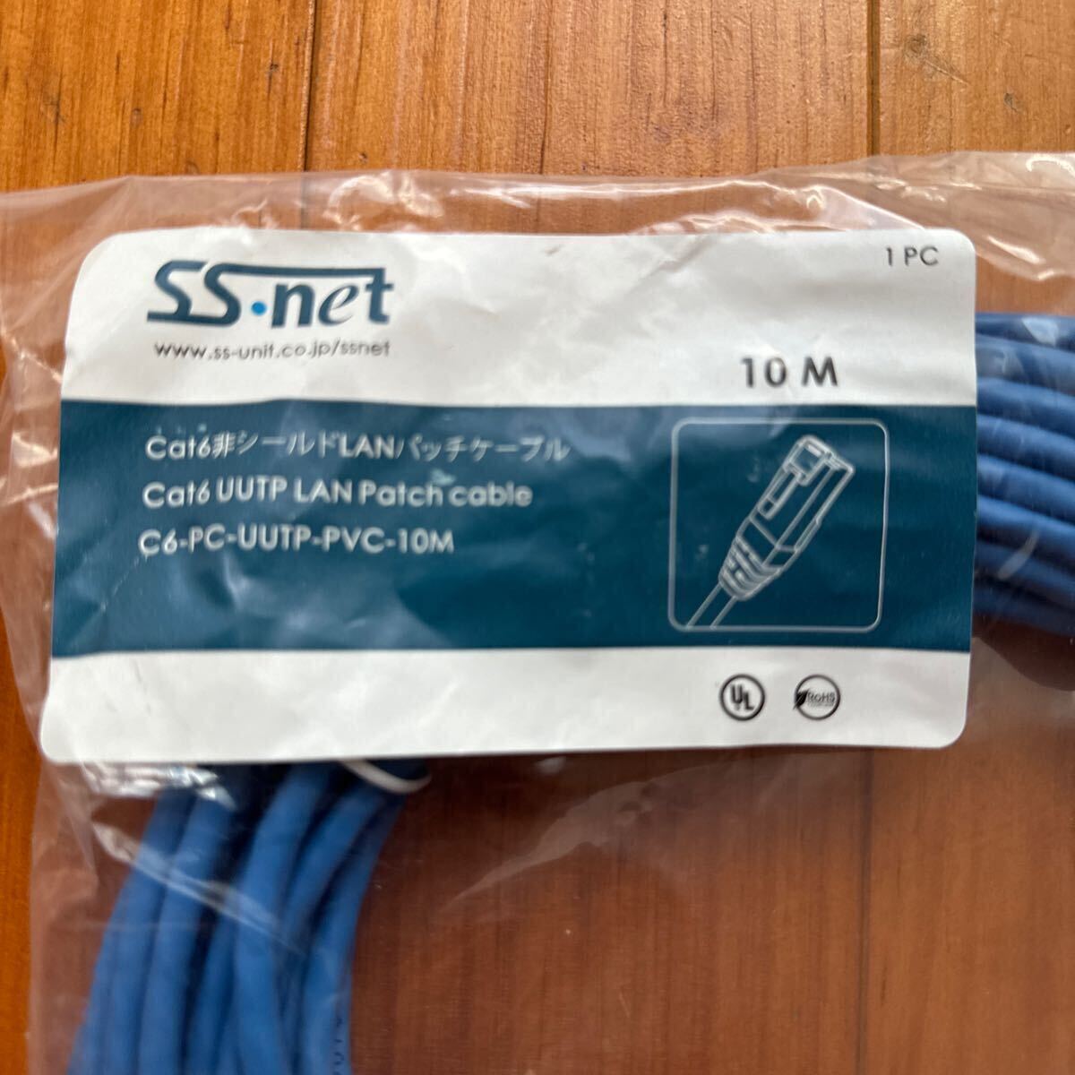 Yahoo!オークション - SS.net製Cat6 U/UTP LANケーブル 10m