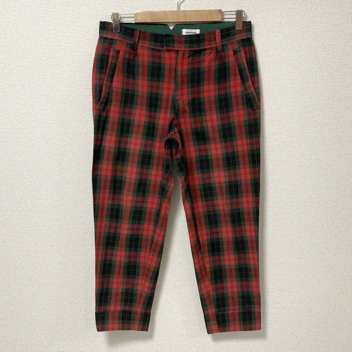 2013SS UNDERCOVER ハイウエスト テーパードパンツ タータン 2013SS UNDERCOVER ハイウエスト テーパードパンツ タータン