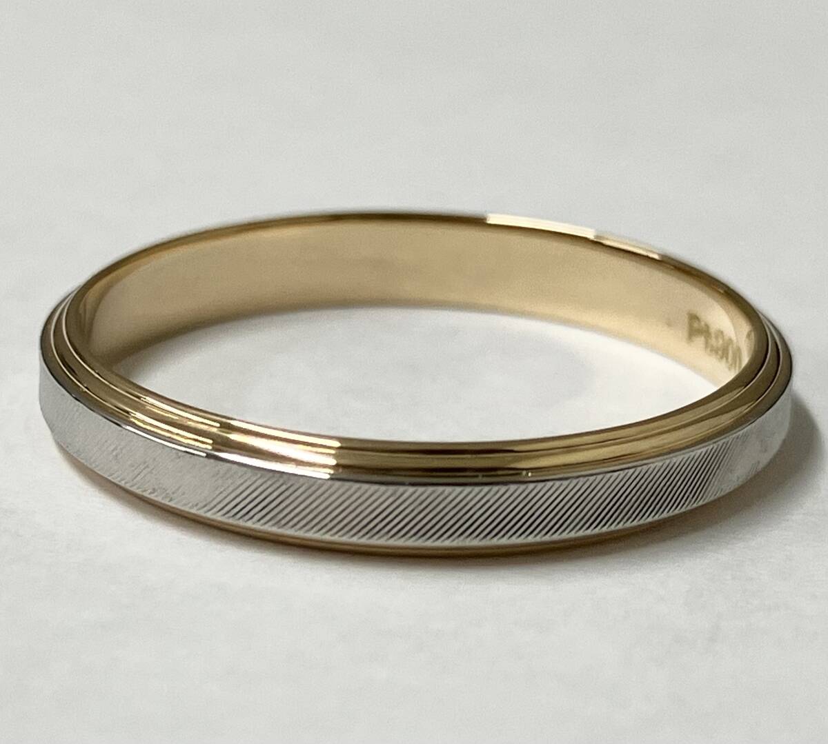 Yahoo!オークション - 【クリーニング済】Pt900 K18 総重量約3.1g 約20...