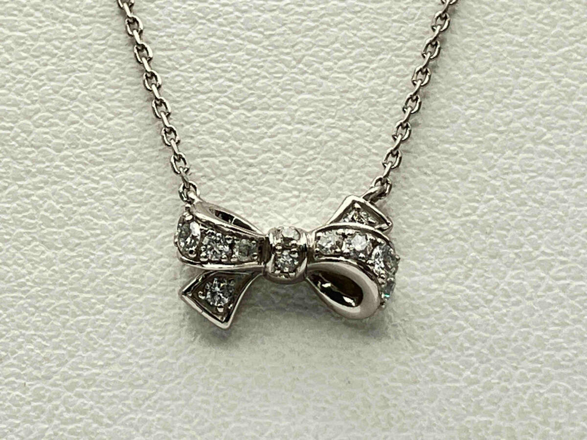 Yahoo!オークション - Pt900／Pt850／ダイヤ0.08ct／40㎝／2.6g／ネッ...