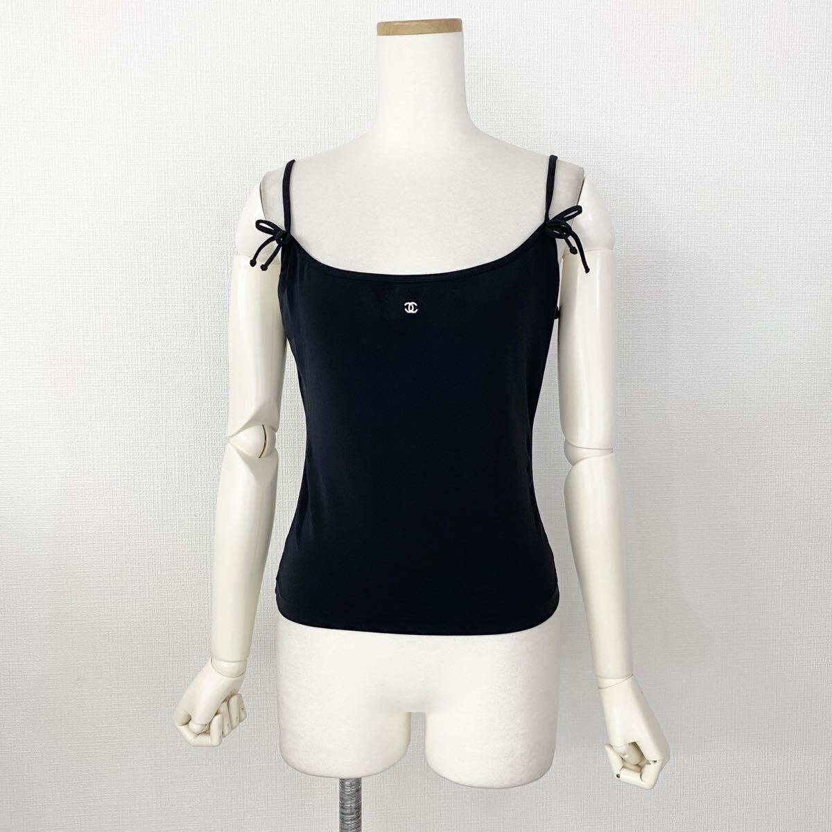 Yahoo!オークション - Fg3 CHANEL シャネル ノースリーブトップス カッ...