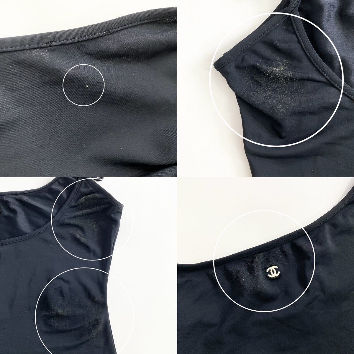 Yahoo!オークション - Fg3 CHANEL シャネル ノースリーブトップス カッ...