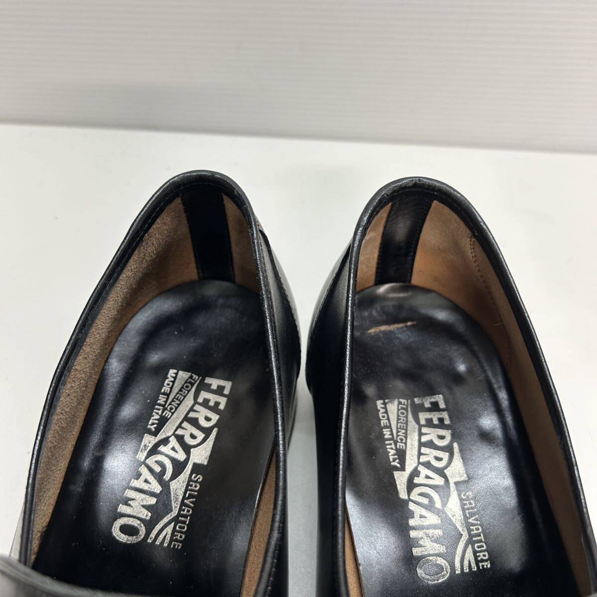 Yahoo!オークション - E374 Salvatore Ferragamo フェラガモ メンズ ビ...