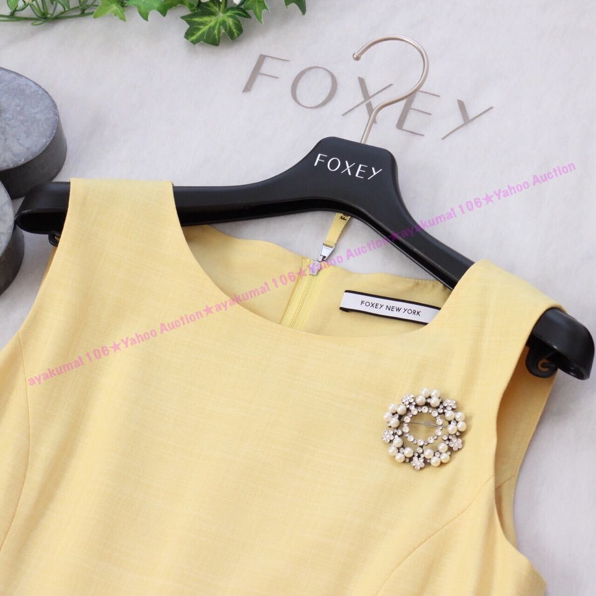 Yahoo!オークション - FOXEY フォクシーニューヨーク 美品 フローラド...